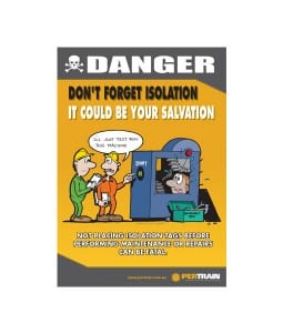 Isolation Safety Poster | Pertrain Pty Limited