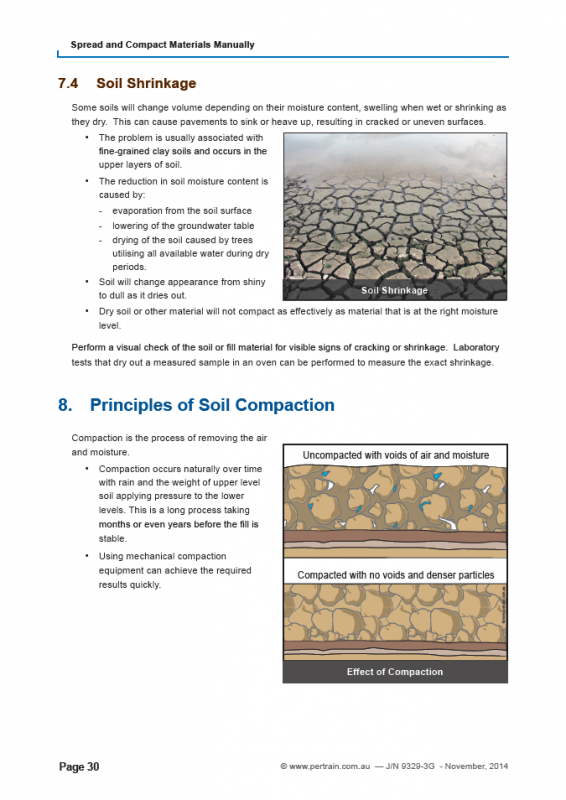 Spread and Compact Materials Manually (RIICCM207E)