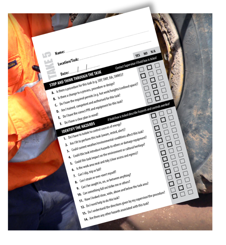Take 5 and Hazob - Risk Assessment Tools